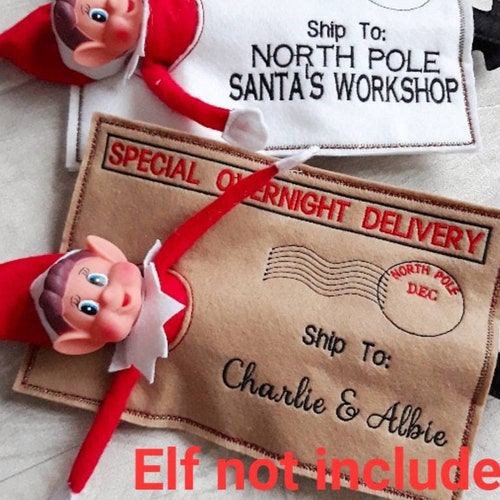 Personalised Elf Envelope Costume. Elf Arrival Ideas. - Etsy
