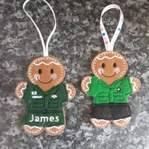 St John Ambulance Felt Gingerbread Christmas Decoration. First ...