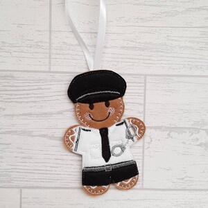 Prison Officer Felt Gingerbread. Prison Officer Decoration. Policeman ...