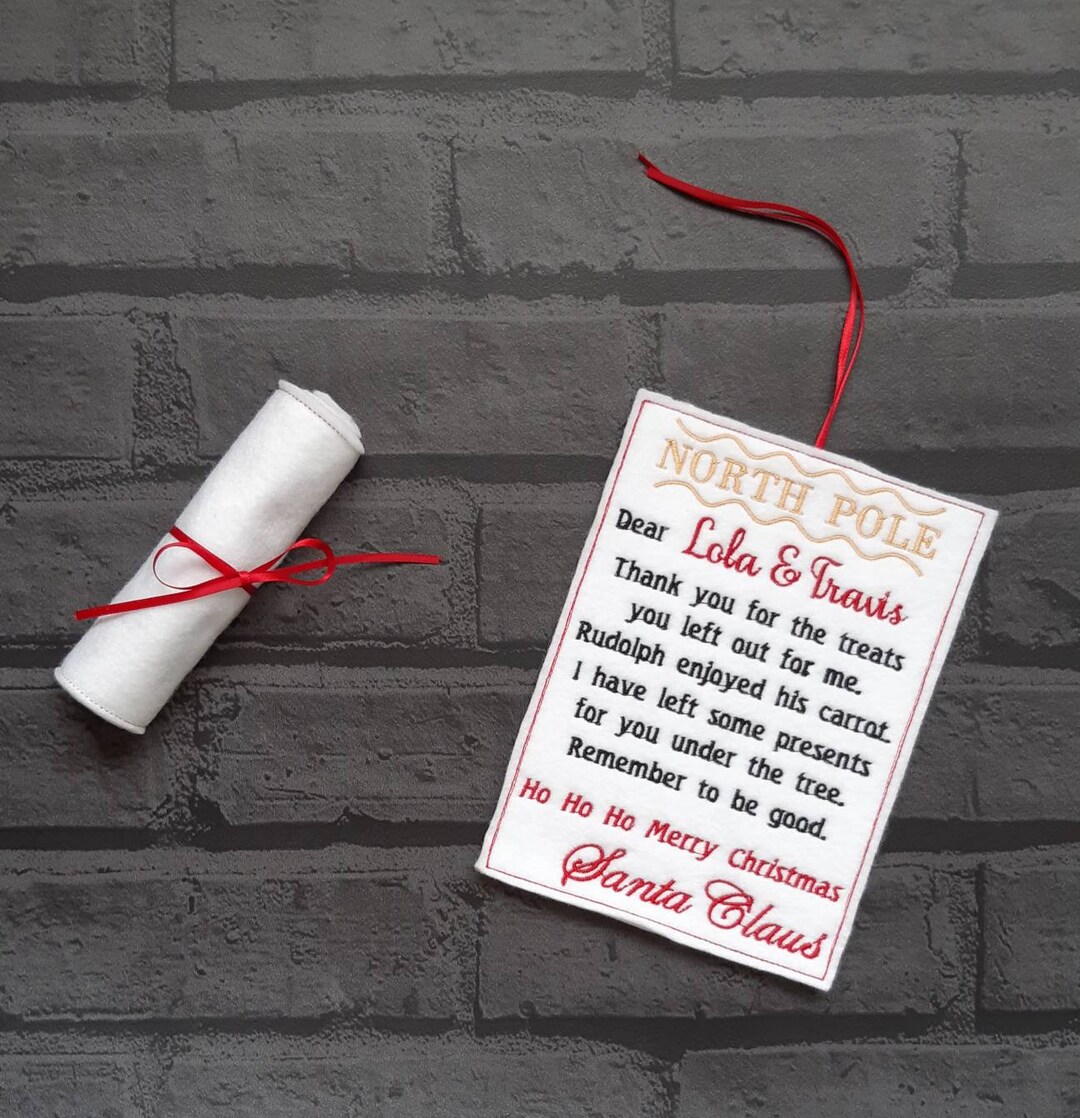 Thank You Letter From Santa. Christmas Eve Letter. Personalised Letter ...