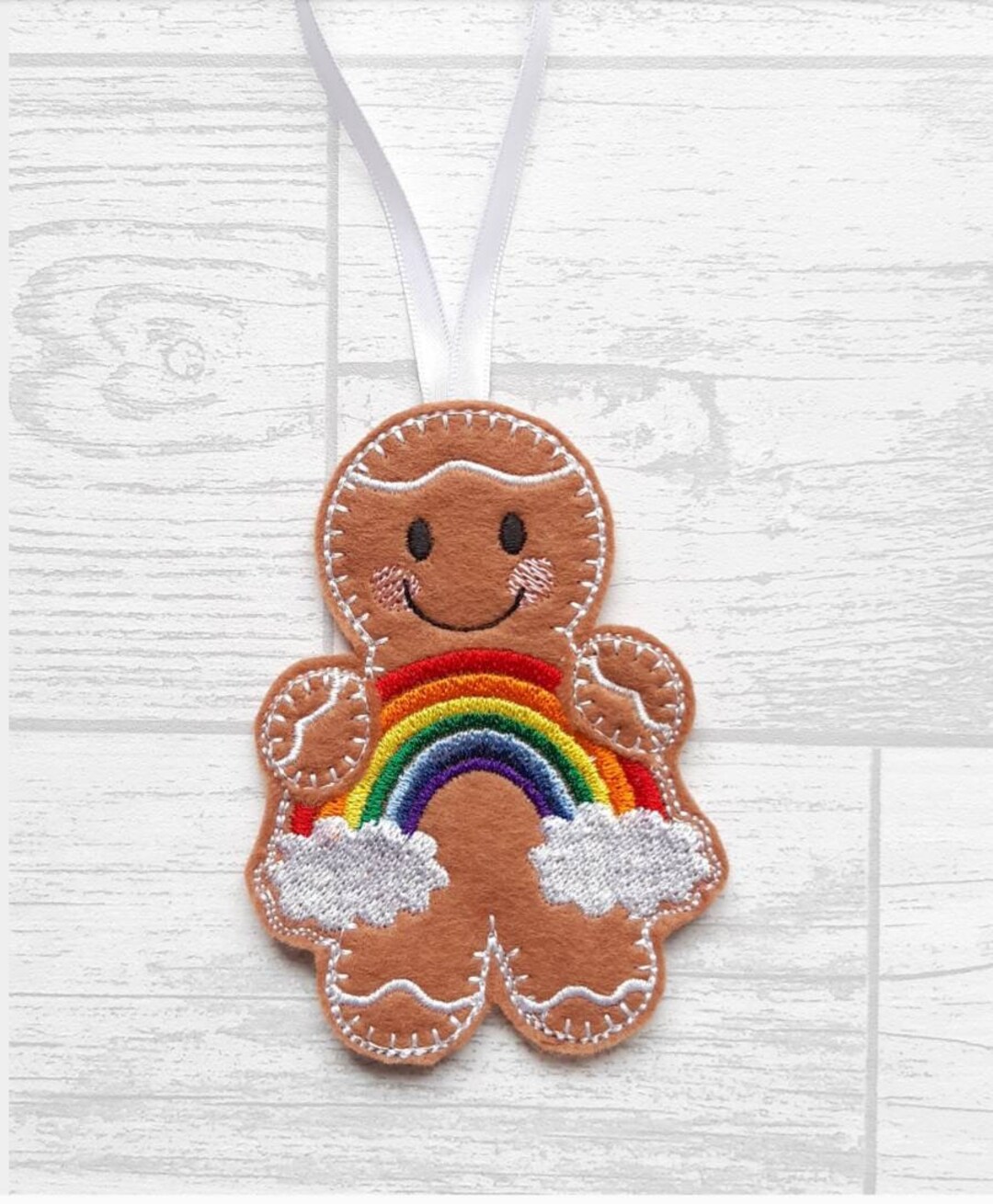 Rainbow Gingerbread. Gingerbread Holding a Rainbow. 2020 Quarantine ...