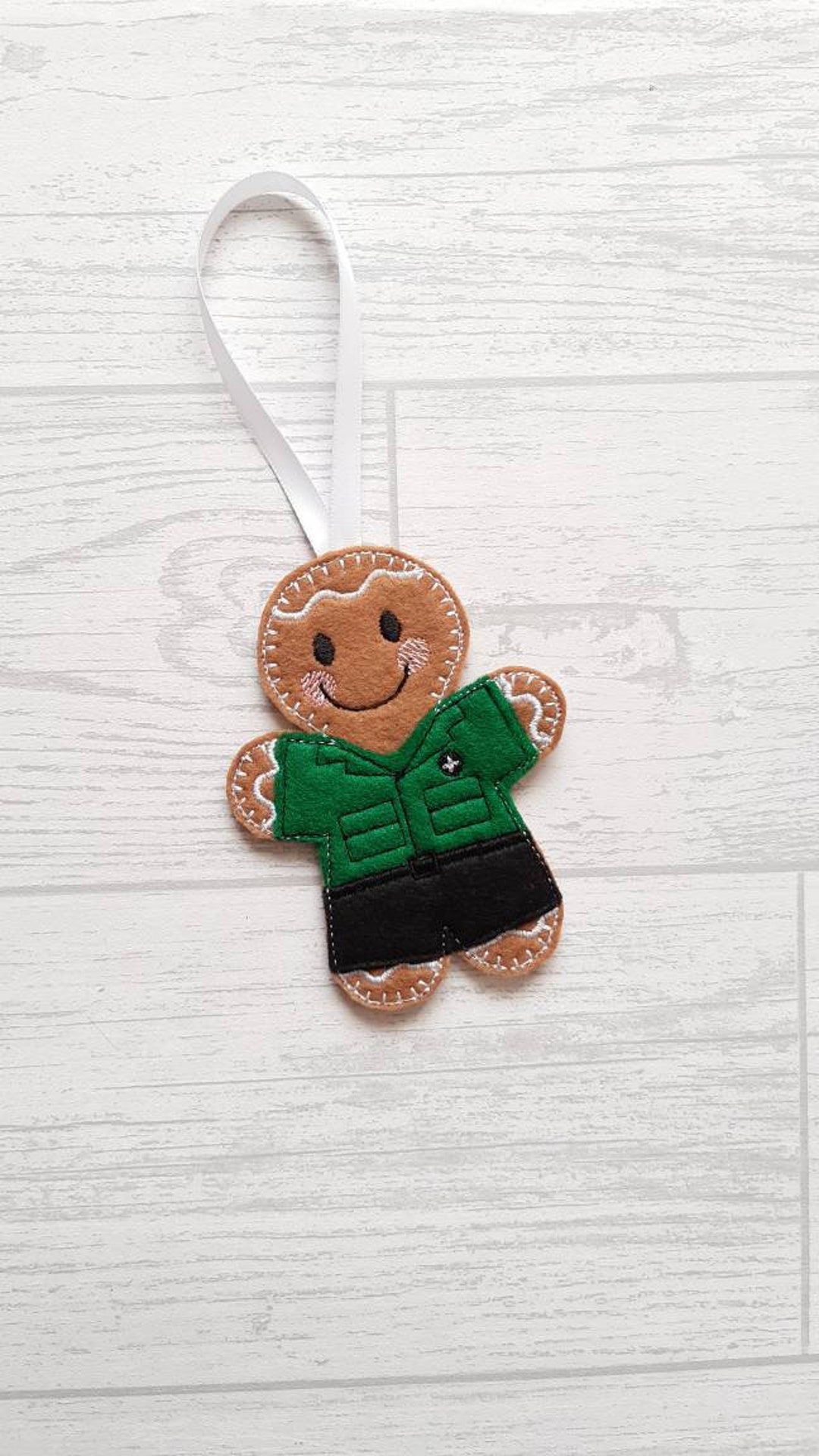 St John Ambulance Felt Gingerbread Christmas Decoration. First ...