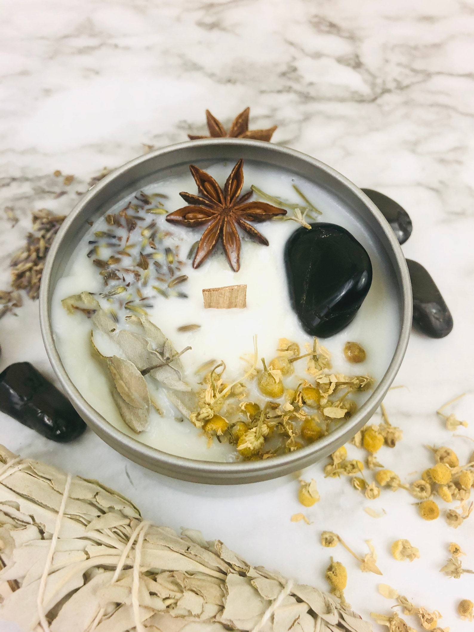 Protection Candle Spiritual Healing Black Tourmaline - Etsy