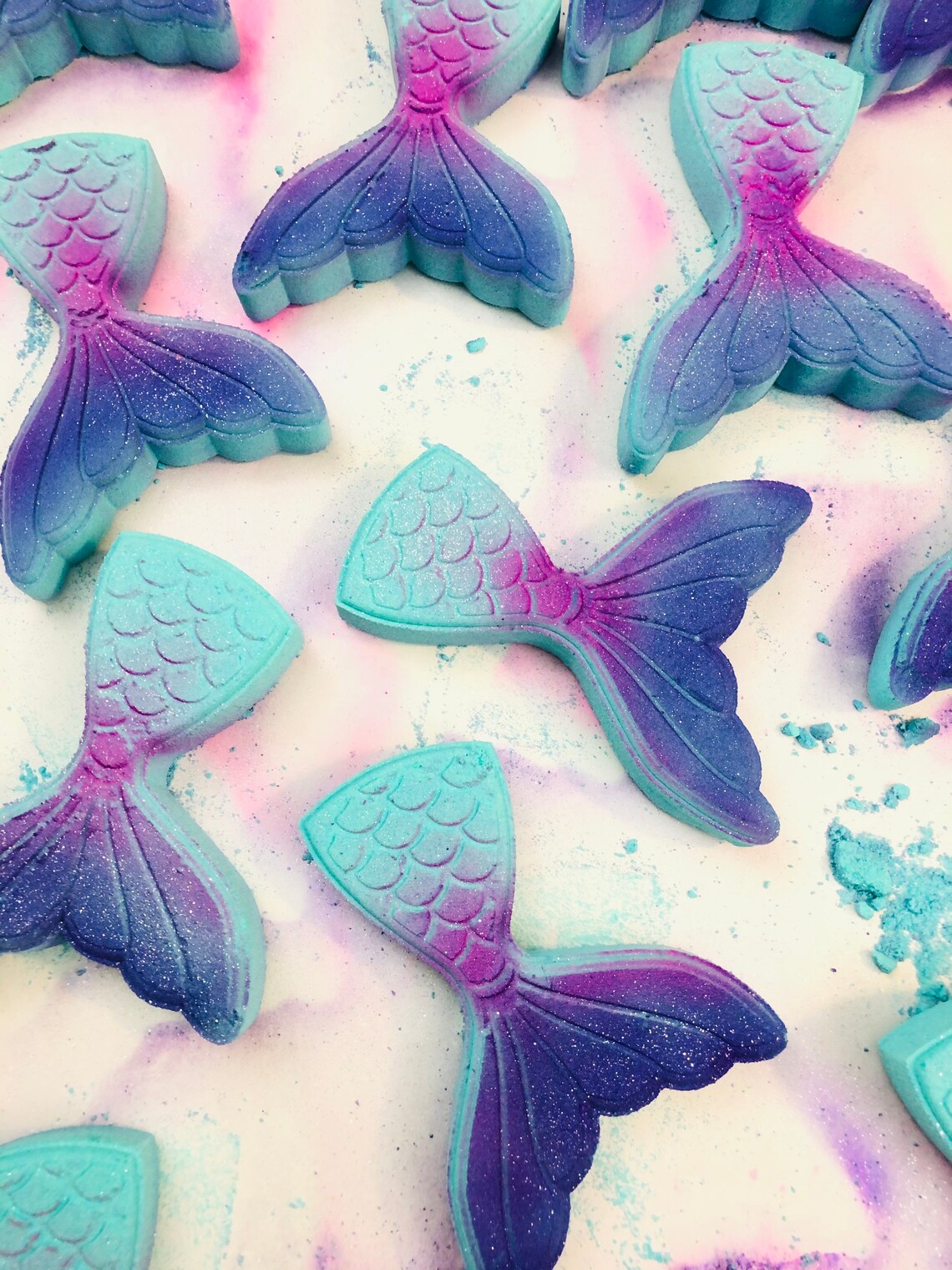 Mermaid Vibes Bath Bomb Vegan Bath Bomb Mermaid Party - Etsy