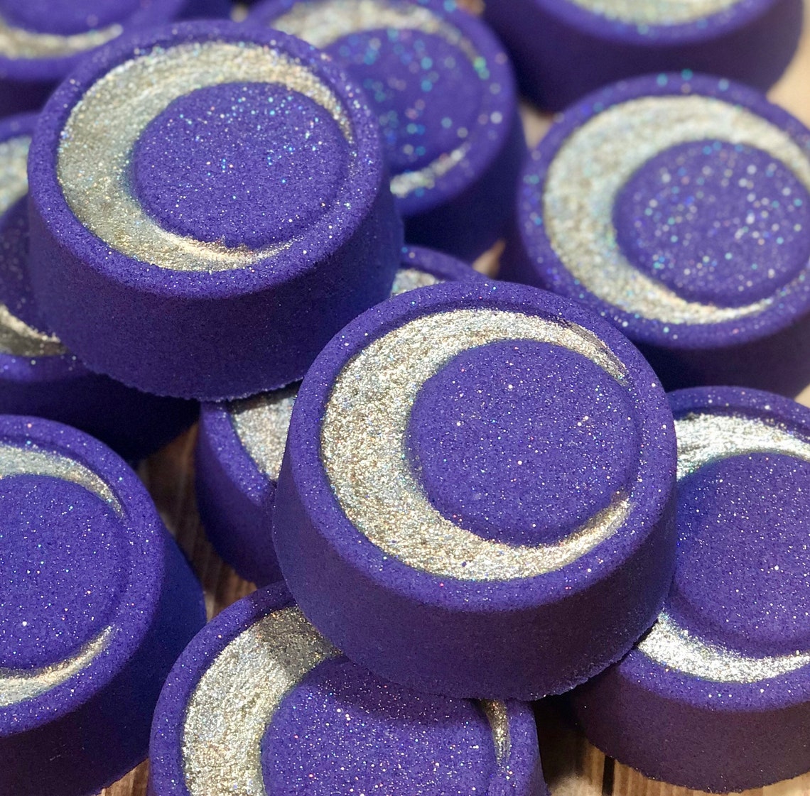 Crescent Moon Bath Bomb Glitter Bomb Buttermilk Bath - Etsy