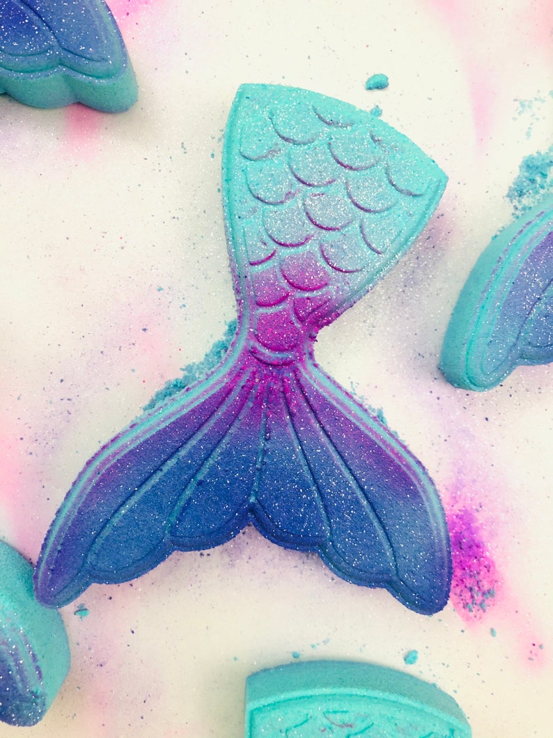 Mermaid Vibes Bath Bomb Vegan Bath Bomb Mermaid Party - Etsy