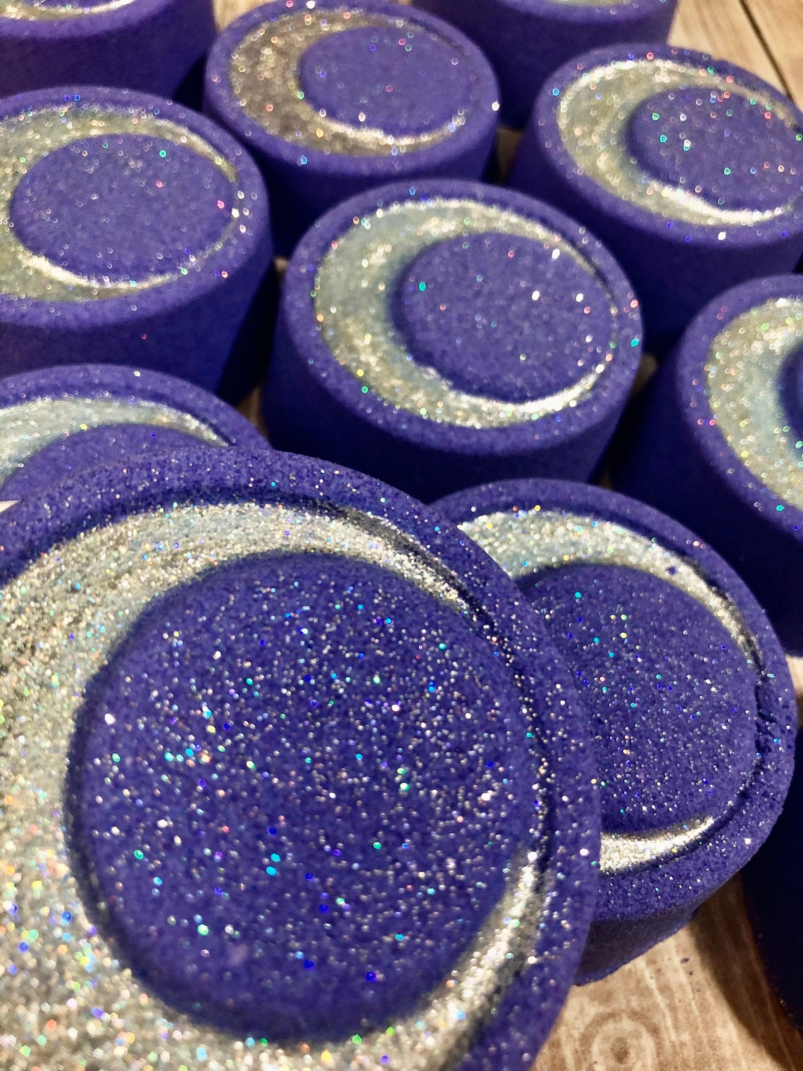 Crescent Moon Bath Bomb Glitter Bomb Buttermilk Bath - Etsy