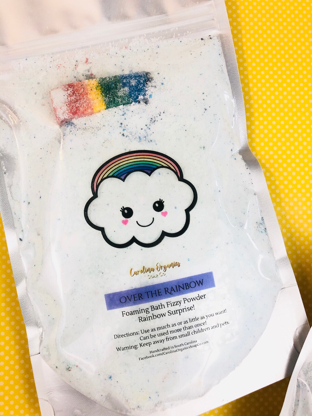 Rainbow Surprise Foaming Bath Fizzy Powder; Candy Crush Scent - Etsy