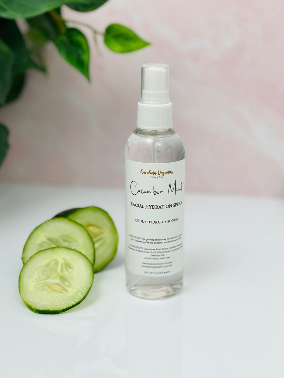 Cucumber Mint Facial Mist, Facial Toner, Glowing Skin, Clean Beauty - Etsy