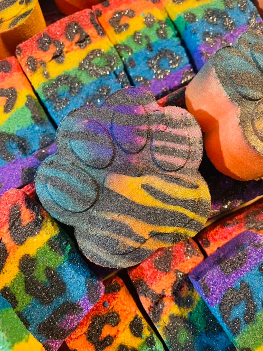 Lisa Frank Bath Bomb, Rainbow Leopard, Rainbow Tiger Paw, Birthday Gift ...