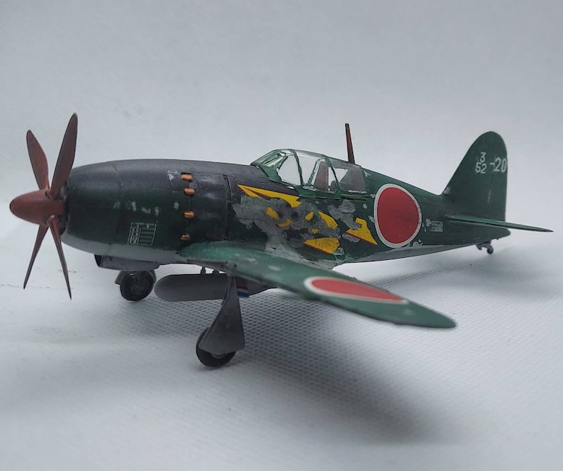 Mitsubishi J2M-3 Raiden jack Model 21 Built Plastic Model 1/72 Scale - Etsy