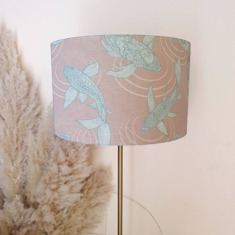 Swimming Koi Fish Lampshade Custom made choose your size | Etsy