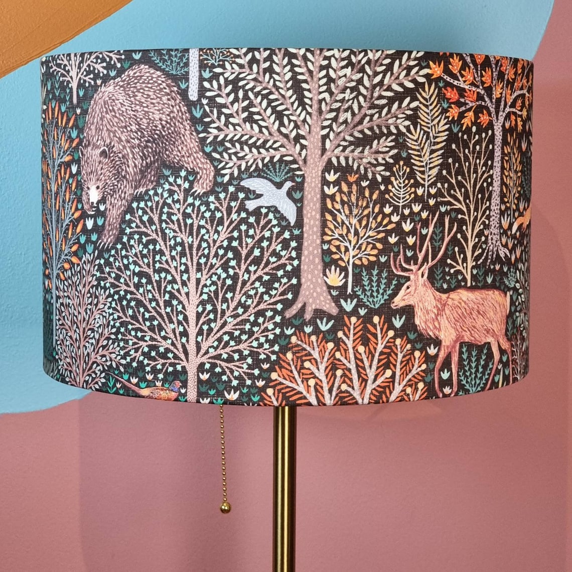 Woodland Animal Lampshade | Forest Light Shade | Lampshades for Table ...