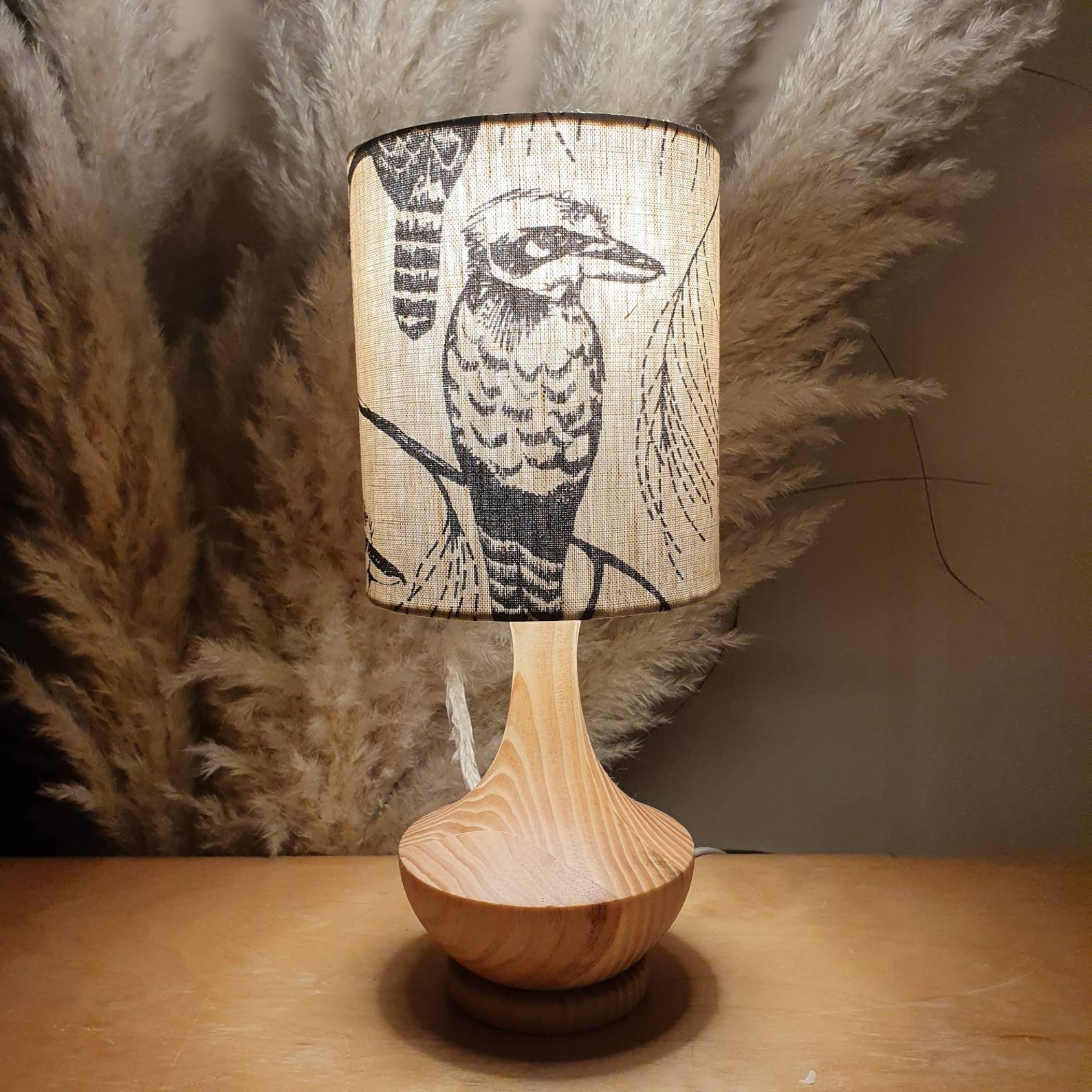 Australian Native Kookaburra Lampshade Hand Screen Printed | Etsy