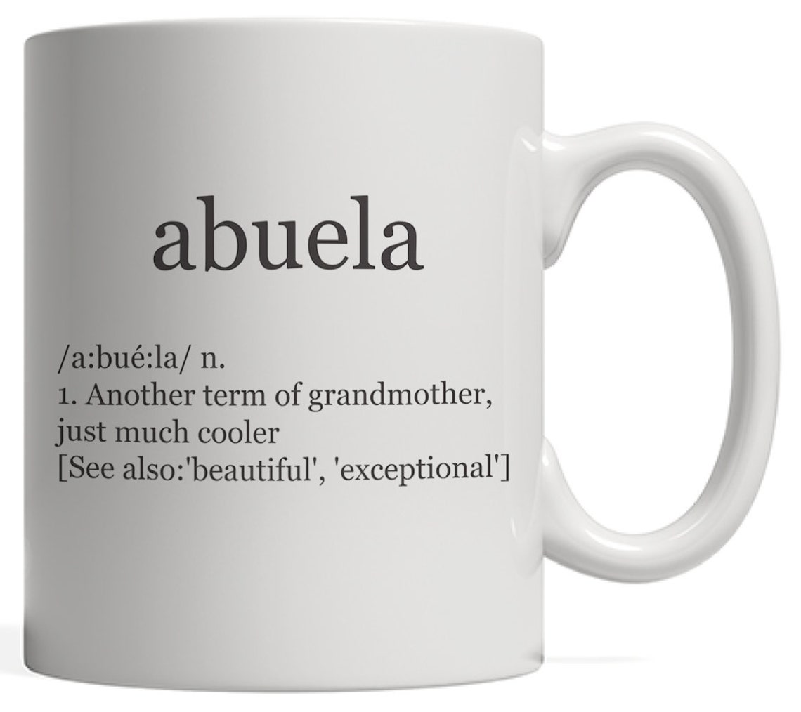El Abuela Definition Mug is the Funny Spanish Grandmother Gift - Etsy