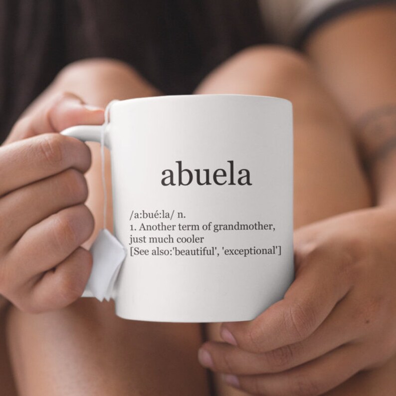 El Abuela Definition Mug Is The Funny Spanish Grandmother T Etsy