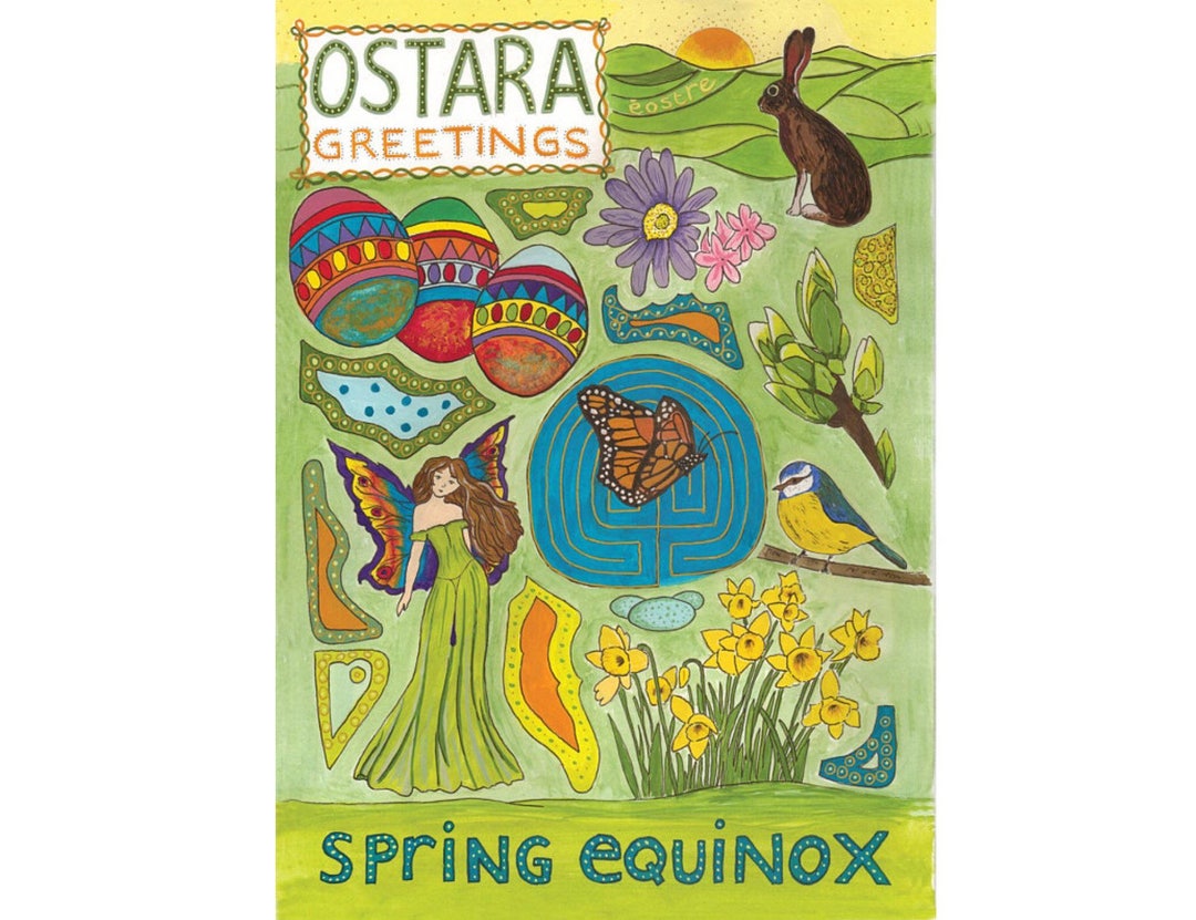Ostara Oestre Easter Spring Equinox Colourful Pagan Fairy - Etsy