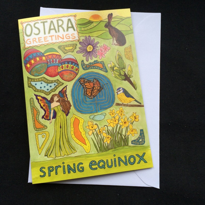 Ostara Oestre Easter Spring Equinox Colourful Pagan Fairy - Etsy