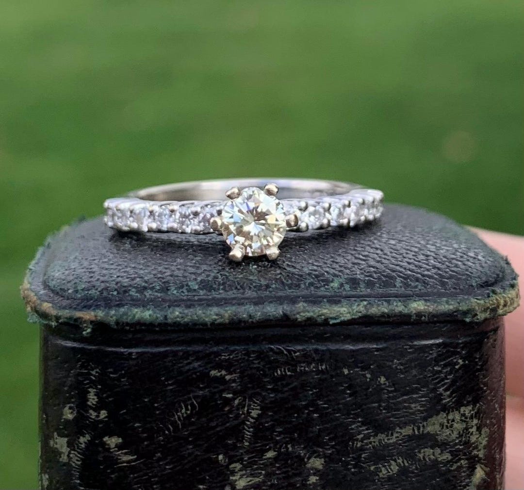 Estate 14k Candlelight Diamond Ring - Etsy