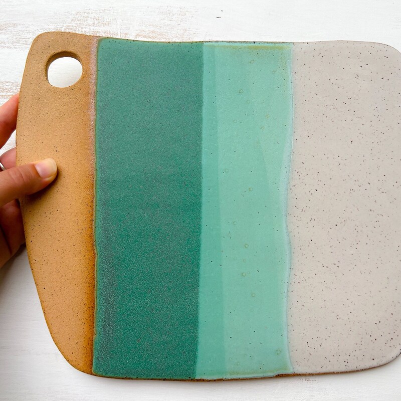 Ceramic Cheese Board - Etsy