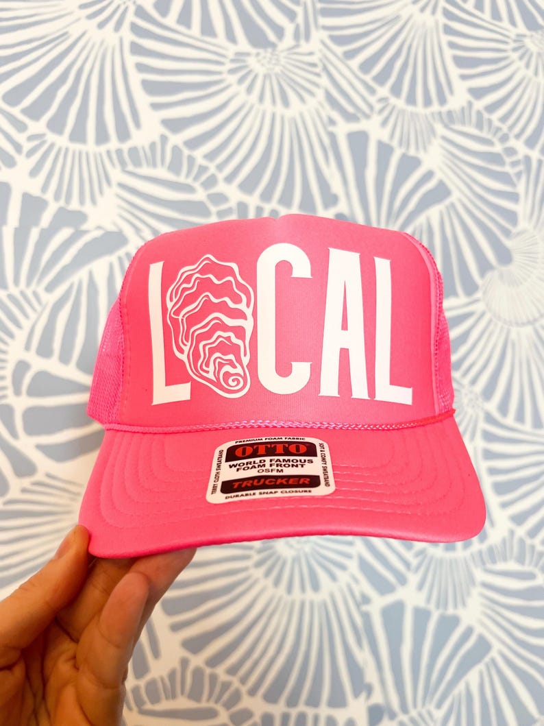 Trucker Hat, Summer Hat, Foam Hat, Beach Hat, Boat Hat, Oyster Shell ...