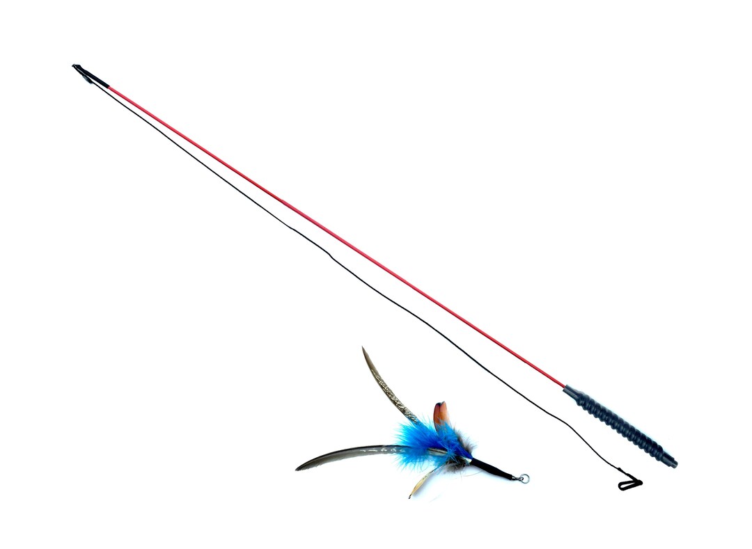 Purrsuit Interactive Cat Wand Toy long Fits Da Bird and Frenzy ...