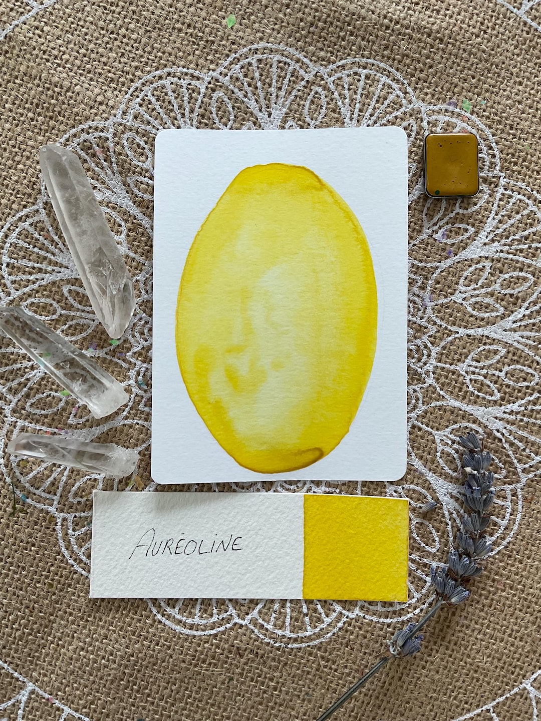 Aureoline - Handmade Watercolor - Etsy