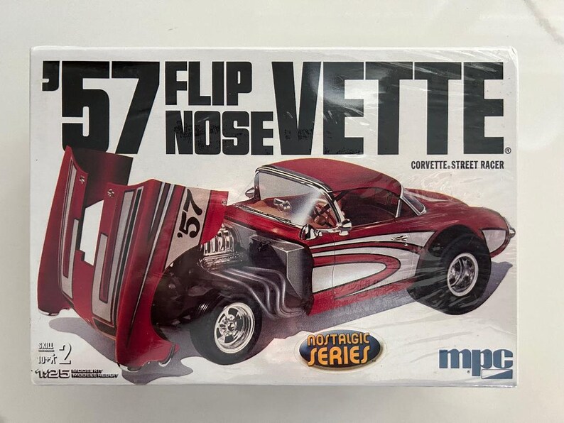 MPC '57 Flip Nose Vette Corvette Street Racer 1/25 Model Assembly Kit ...