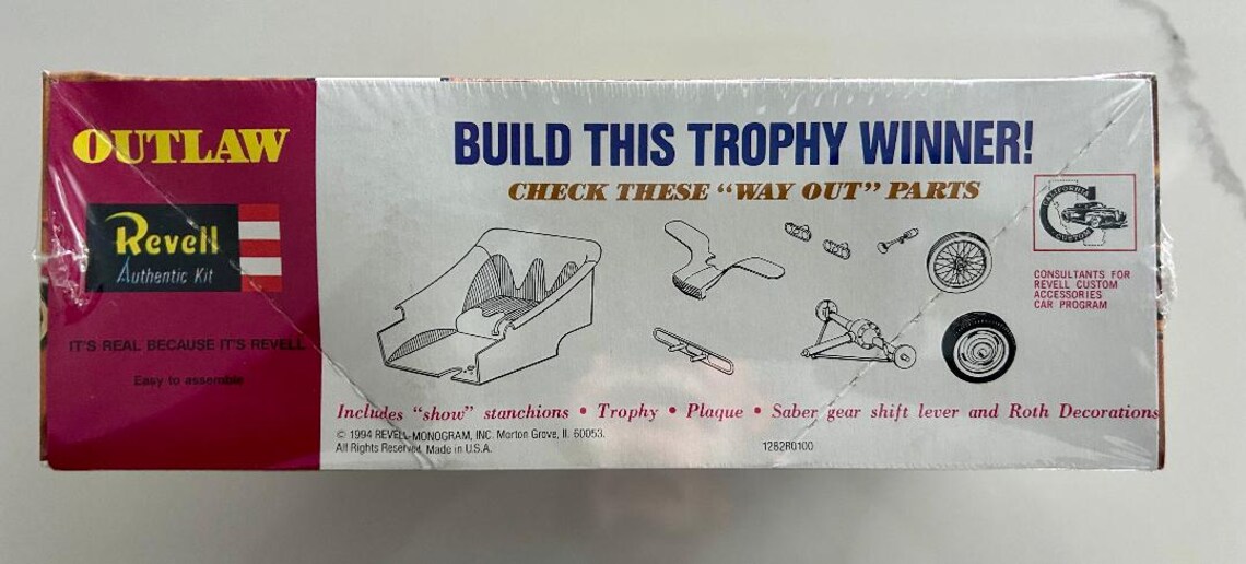 Revell Roth's OUTLAW 1994 Revell/monogram Reissue With 1962 Box-art H ...