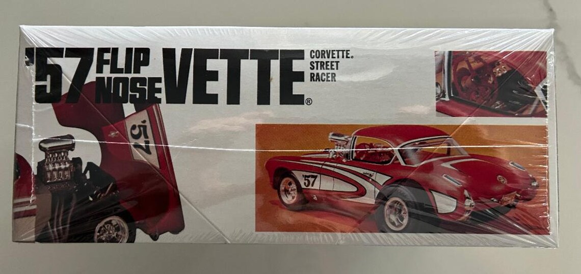 MPC '57 Flip Nose Vette Corvette Street Racer 1/25 Model Assembly Kit ...