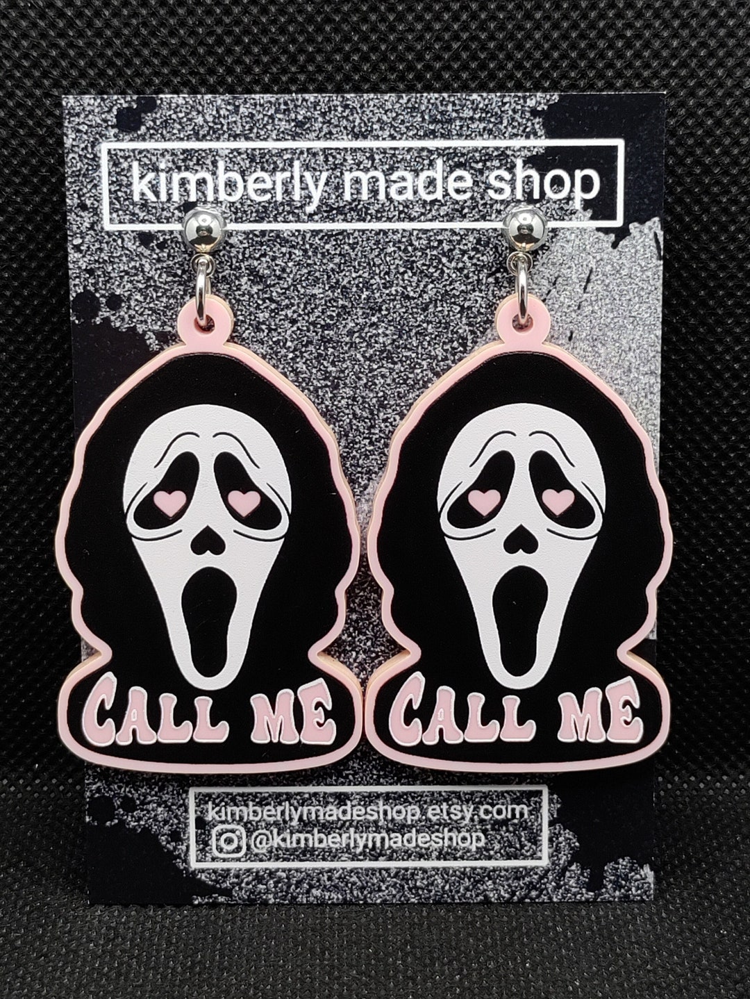 Scream Ghostface Earrings - Etsy