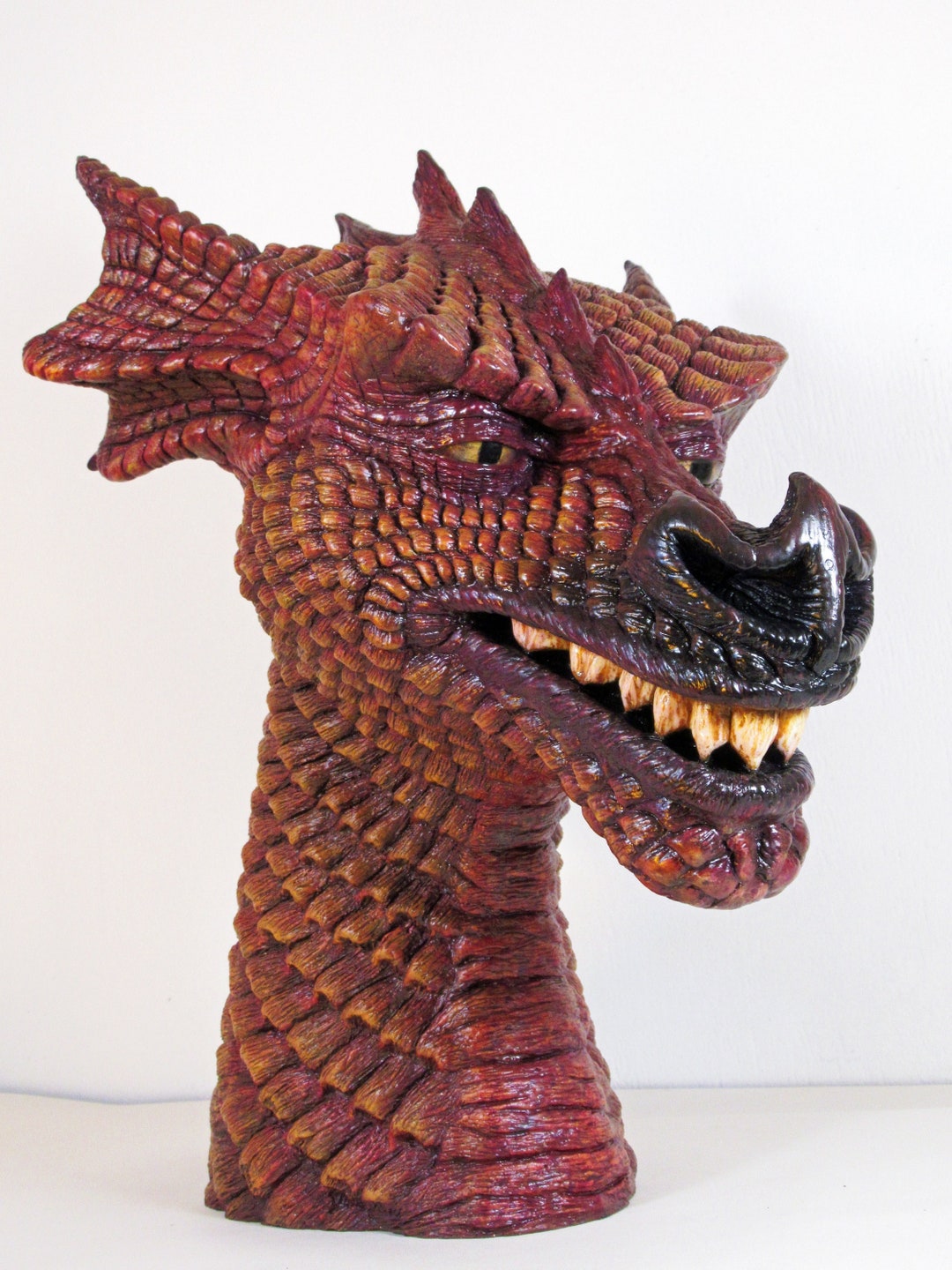 Dragon Bust : "ah, Lunch!" - Etsy
