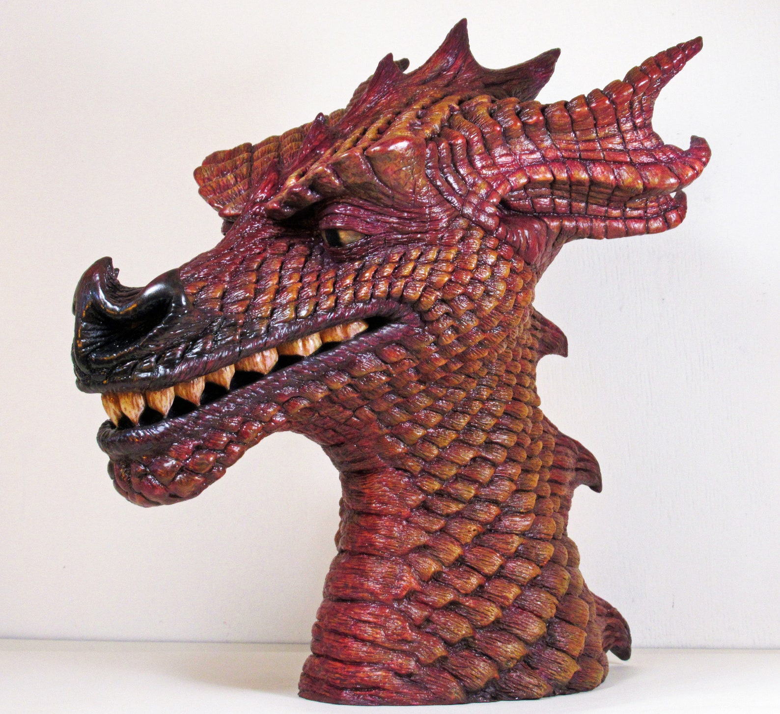 Dragon Bust : "ah, Lunch!" - Etsy