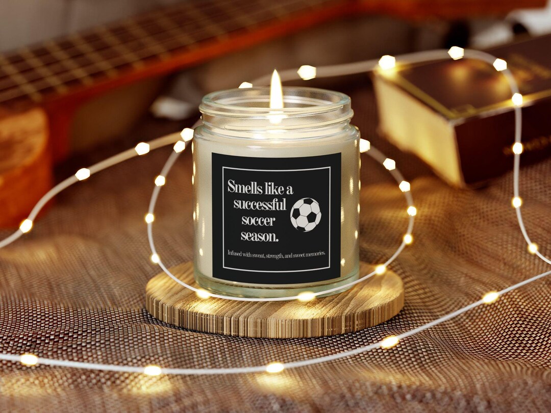 Soccer Candle Soccer Season Gift for Soccer Player Gift for Senior ...