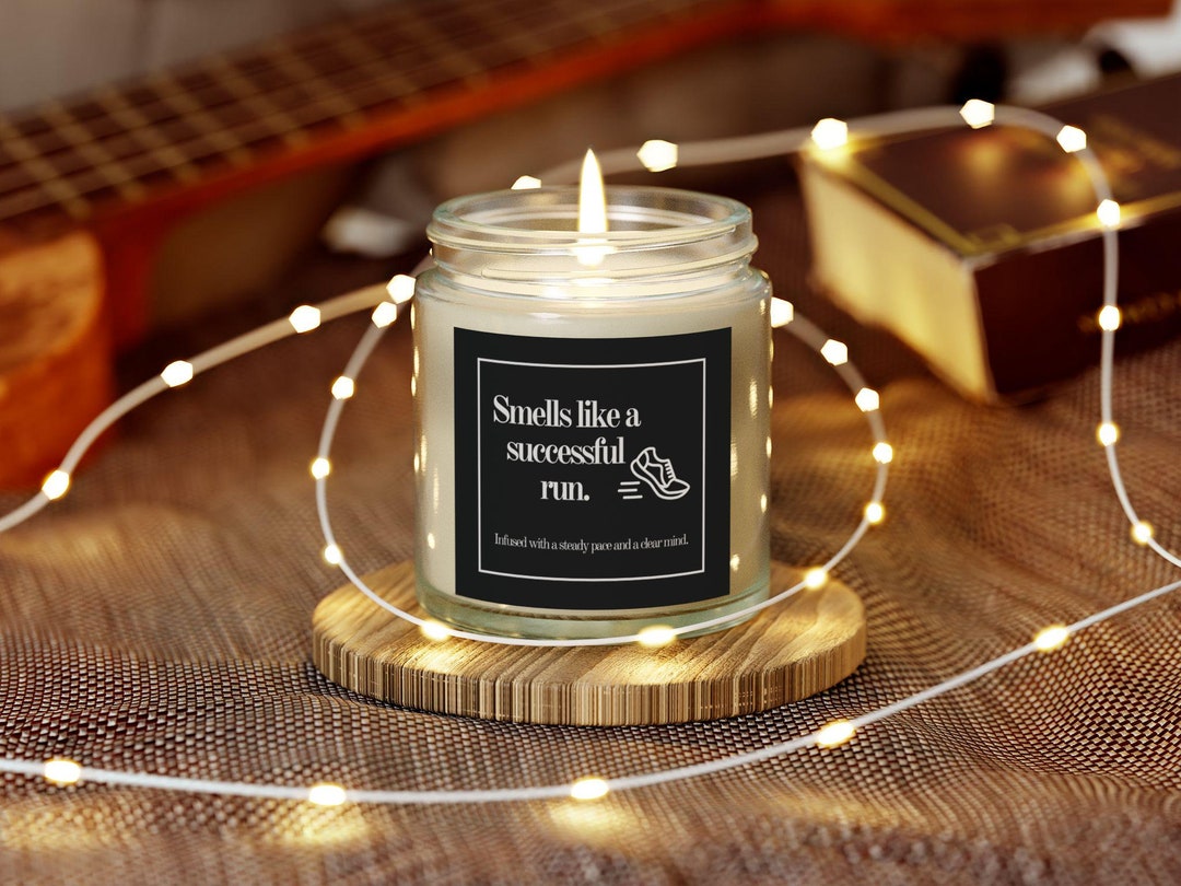 Running Candle Gift for Runner Gift for Friend Gift for Marathon Runner ...