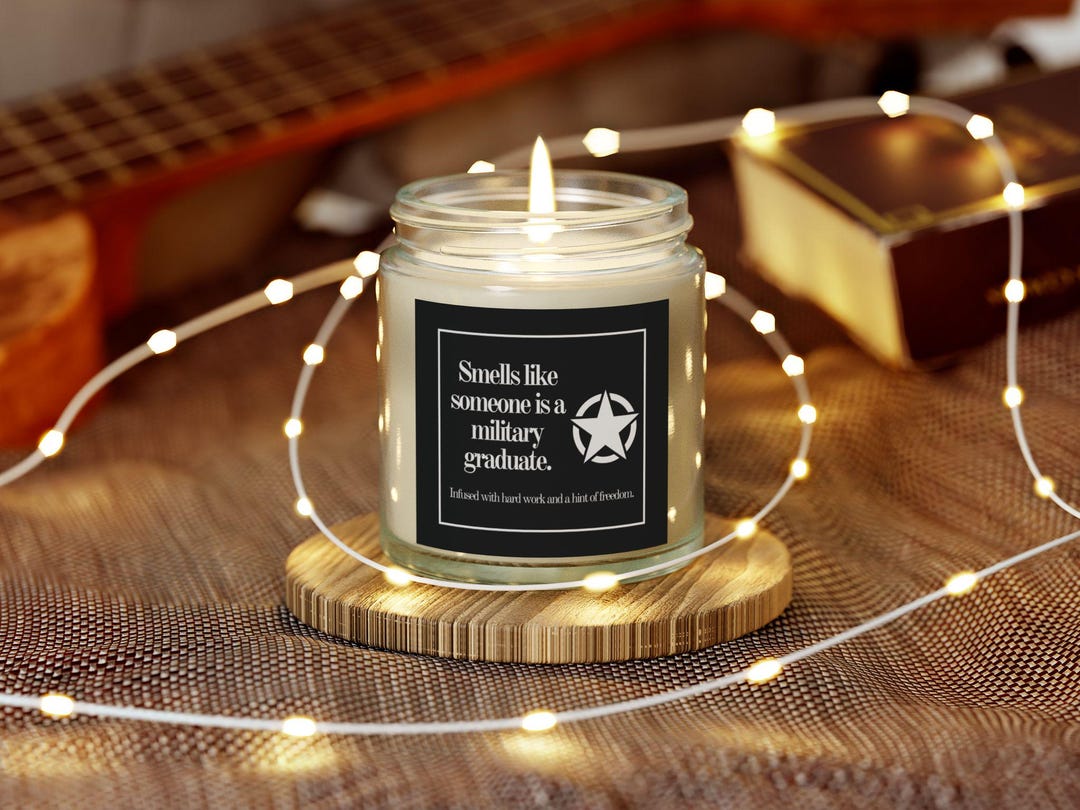 Military Candle Military Graduation Gift for Military Graduate Military ...