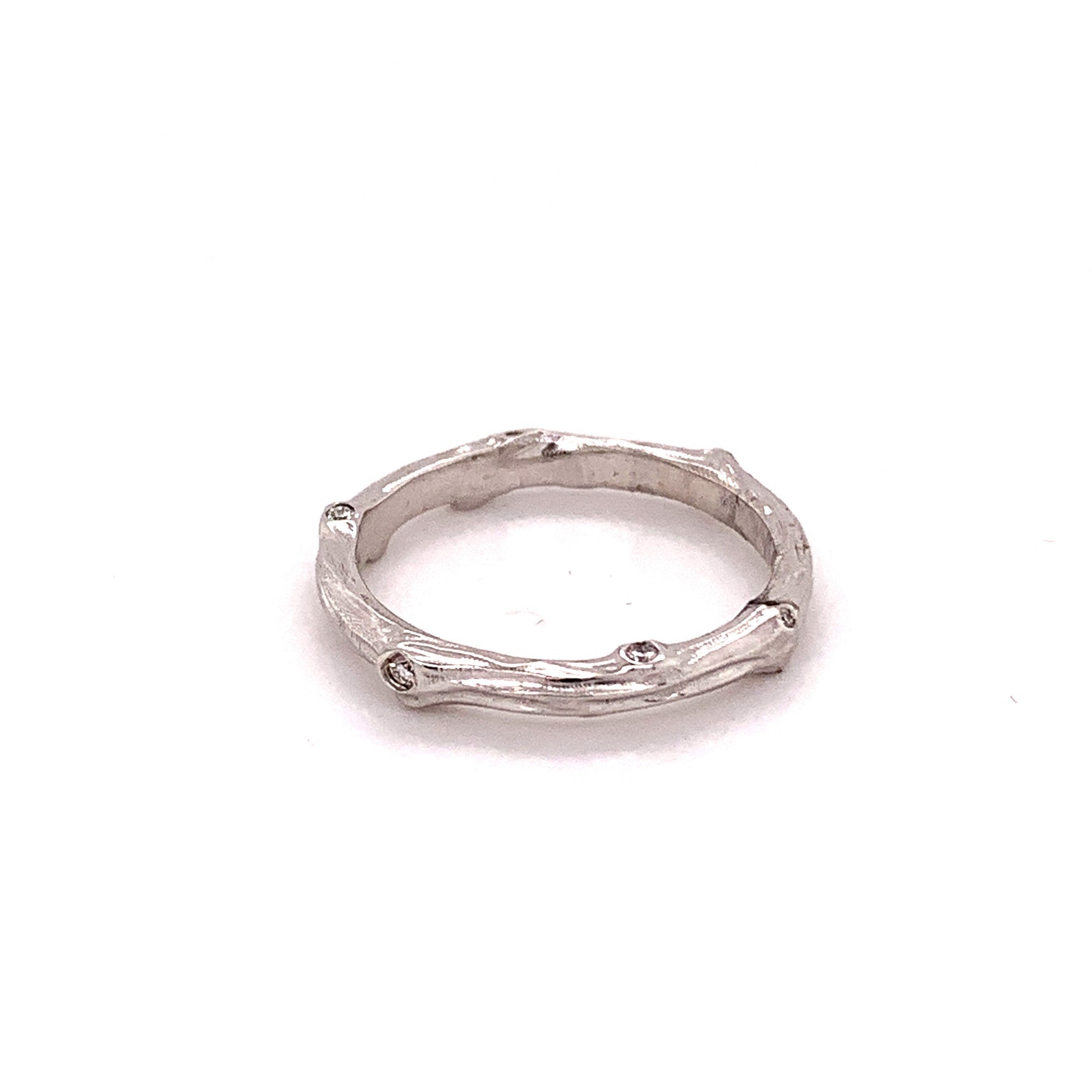 Branch Ring by ctfinejewelry 14k White Gold With 7pts - Etsy