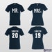 Mr. and Mrs. T-shirt Set, Couple Tshirts, Valentine's Day Gift, Mr and ...