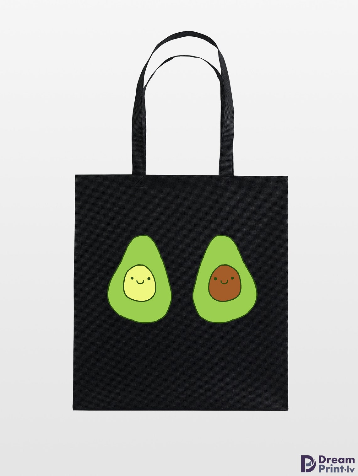 Avocado Canvas Tote Bag, Zero Waste Vegan Bag, Eco Friendly Shopping ...