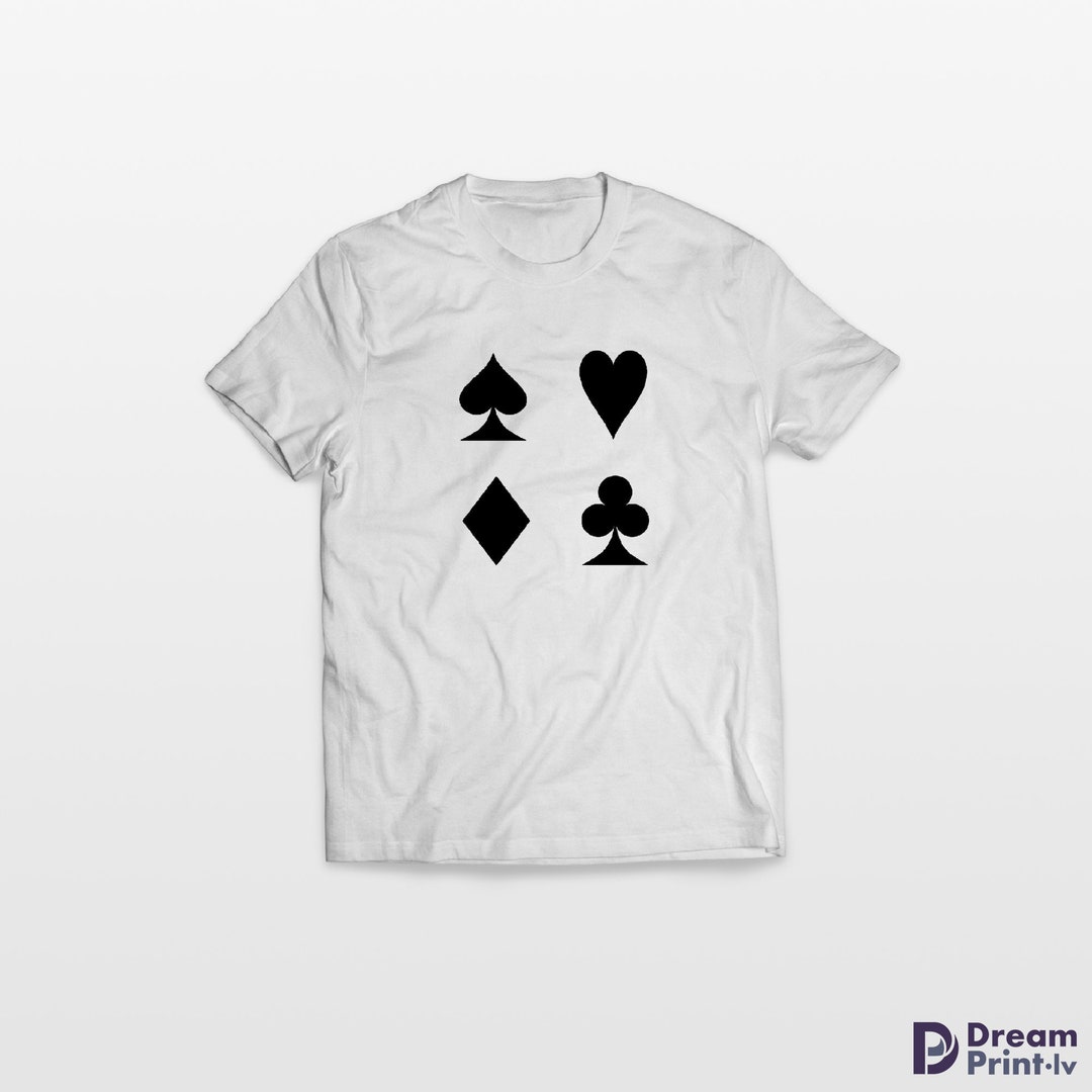 Cards T-shirt, Gambler Tshirt, Mens Cards Tshirt, Tshirt With Cards ...