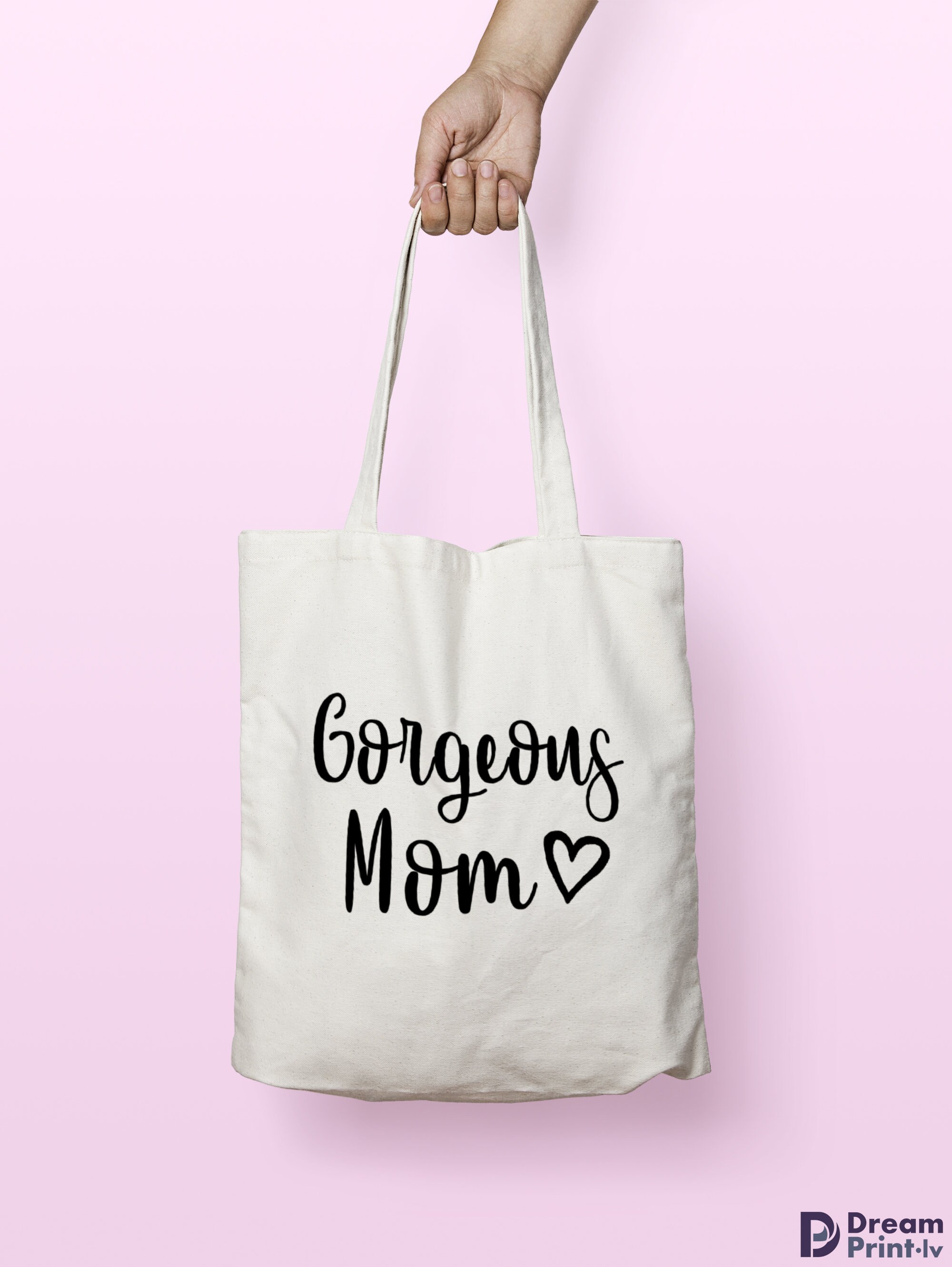 Gorgeous Tote Bag Mom, Mothers Day Gift, Canvas Shoulder Bag, Mom Life ...