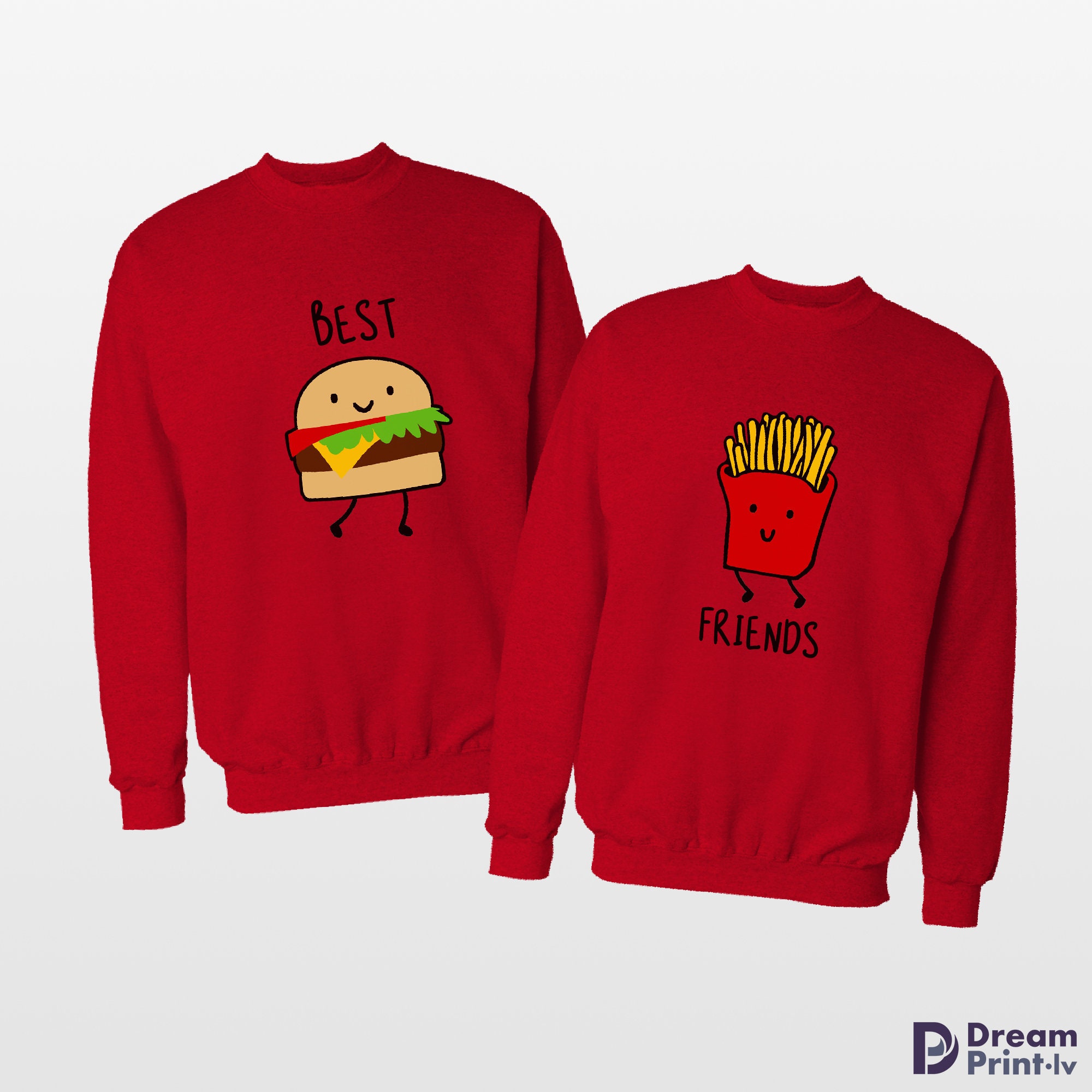 Best Friend Matching Couple Sweatshirt, Best Friends Sweater, BFF Gift ...