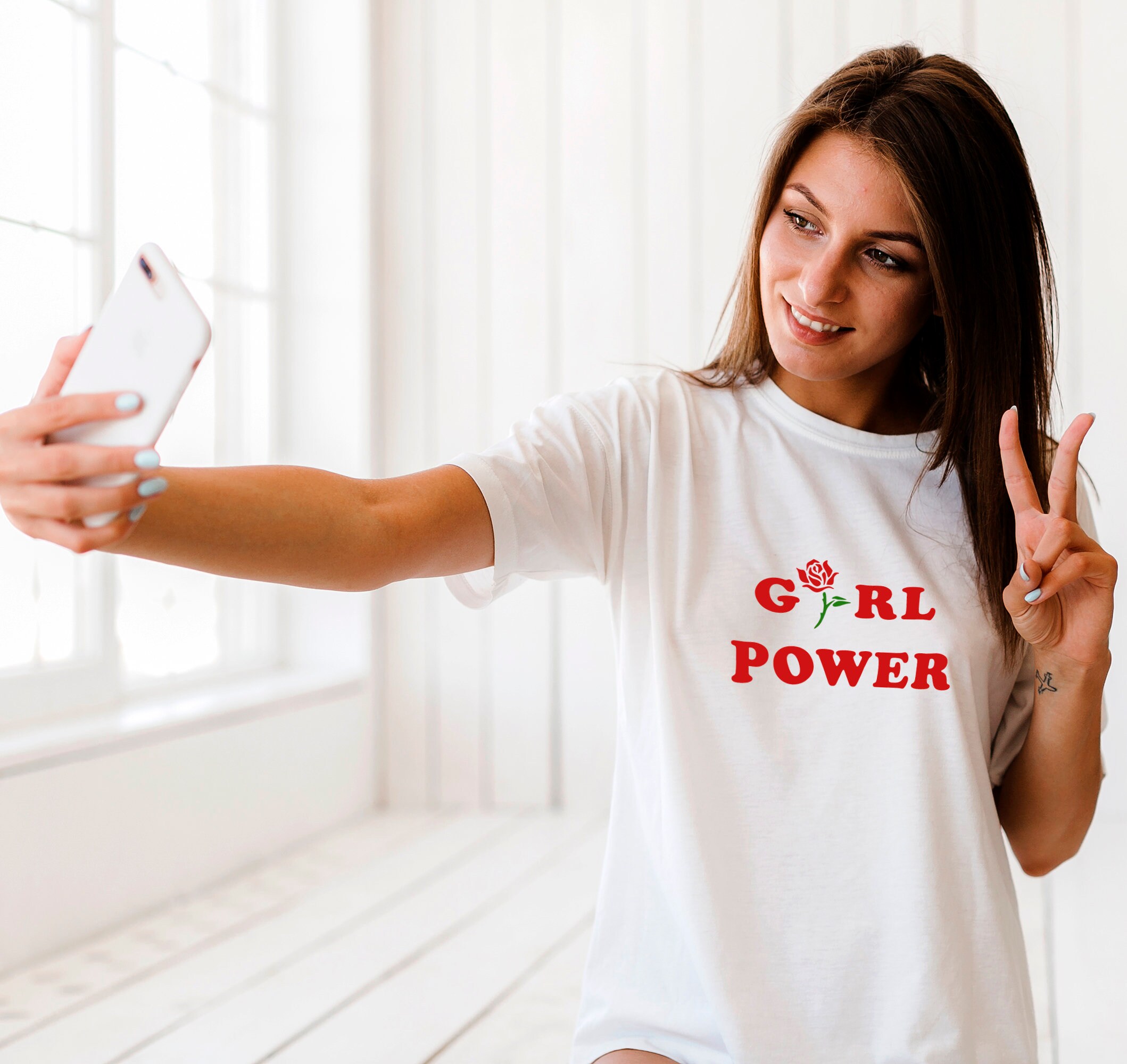 Girl Power Tshirt, Girl Power Tee, Girl Power Tshirts, Feminine Tshirt ...