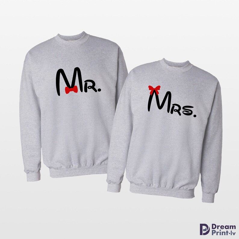 Mr and Mrs Matching Valentine Day Jumpers, Personalized Valentines ...