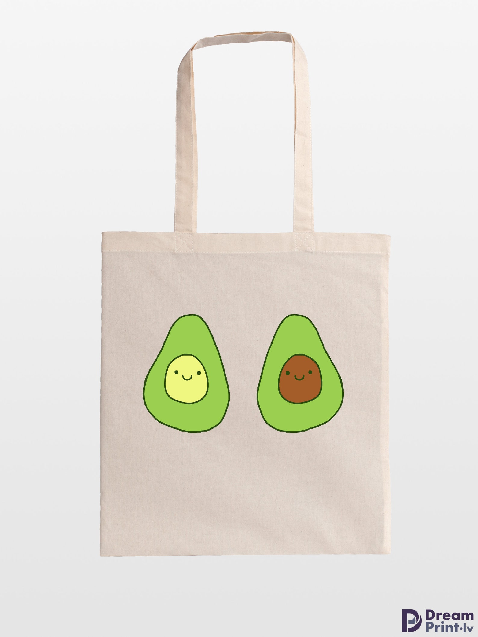 Avocado Canvas Tote Bag Zero Waste Vegan Bag Eco Friendly - Etsy