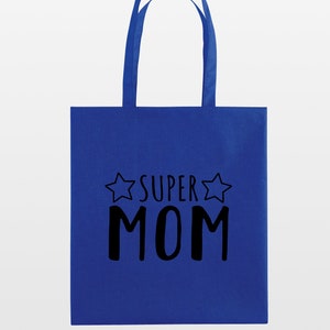 Super Mom Canvas Tote Bag, Mothers Day Gift, Gifts From Daughter, Mum ...