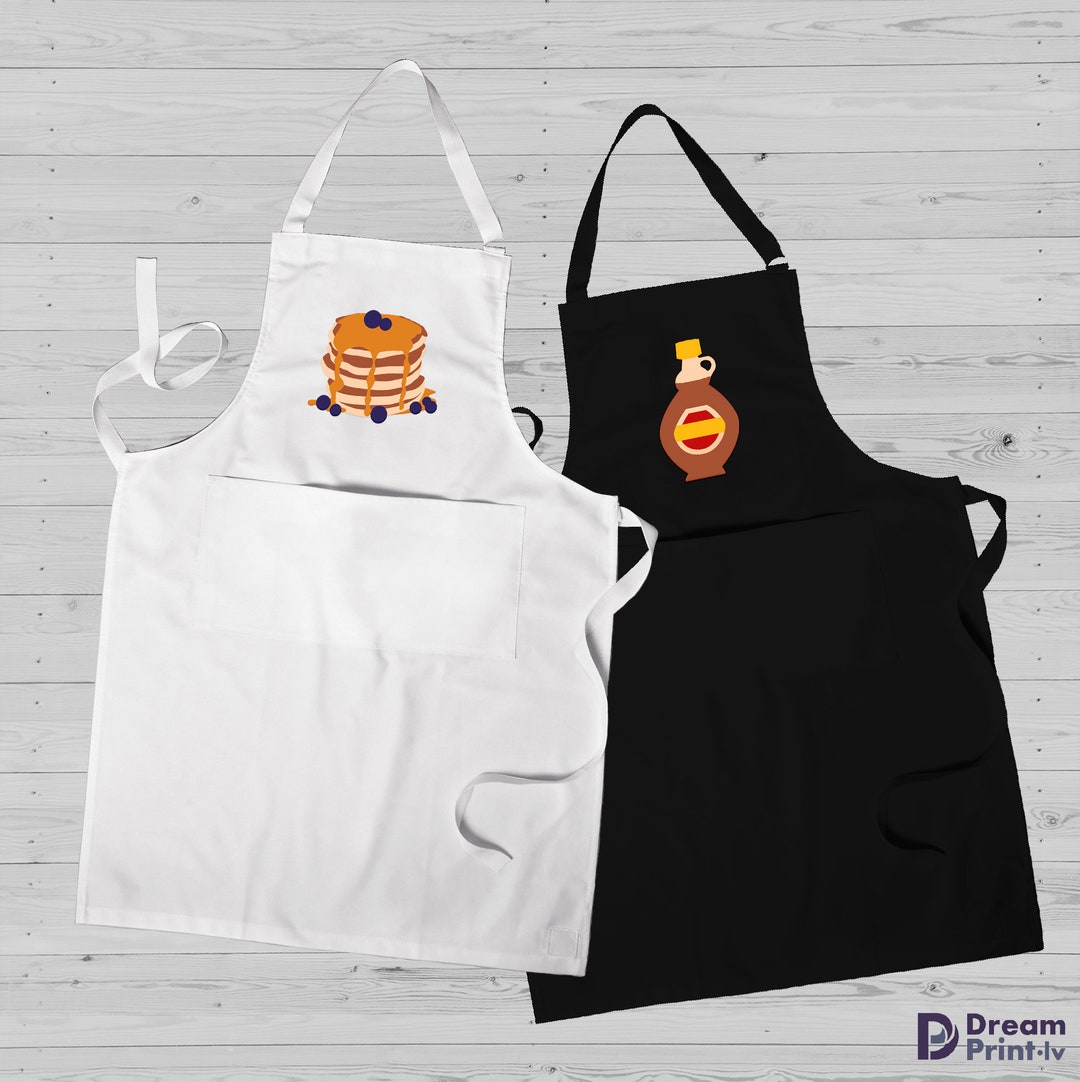 His and Hers Matching Aprons, Pancakes and Maple Syrup Couple Gift ...