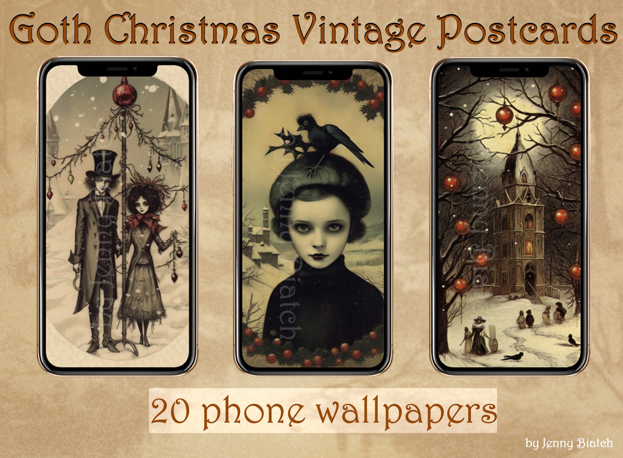 Gothic Christmas Wallpaper
