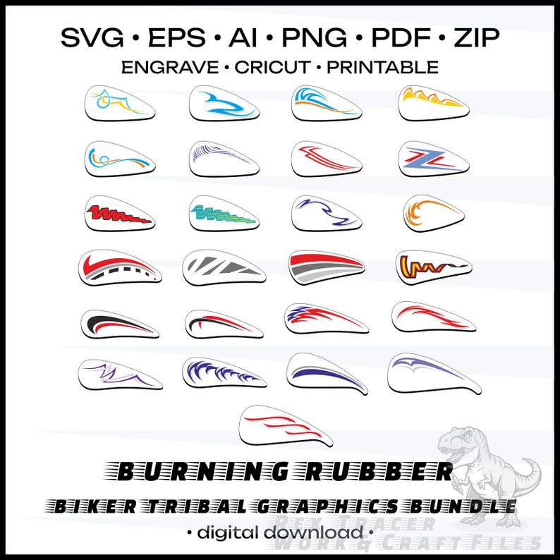 Tribal Svg Biker Decal Tribal Design SVG PNG Tribal Flames Biker ...