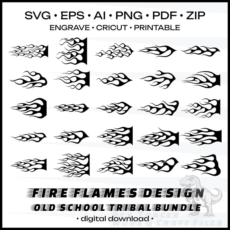 Fire Flame Svg Bundle Flame Digital Downloads Flame Silhouette Svg ...